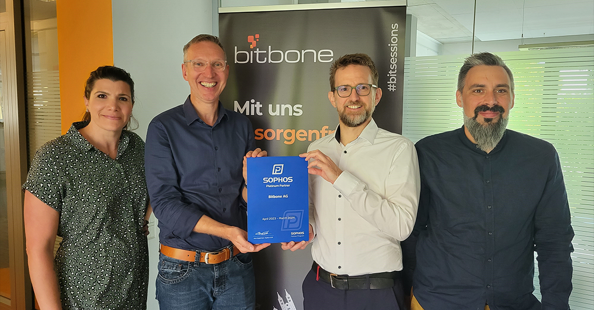Sophos Platinum-Partner - ein Grund zum Feiern! - bitbone AG